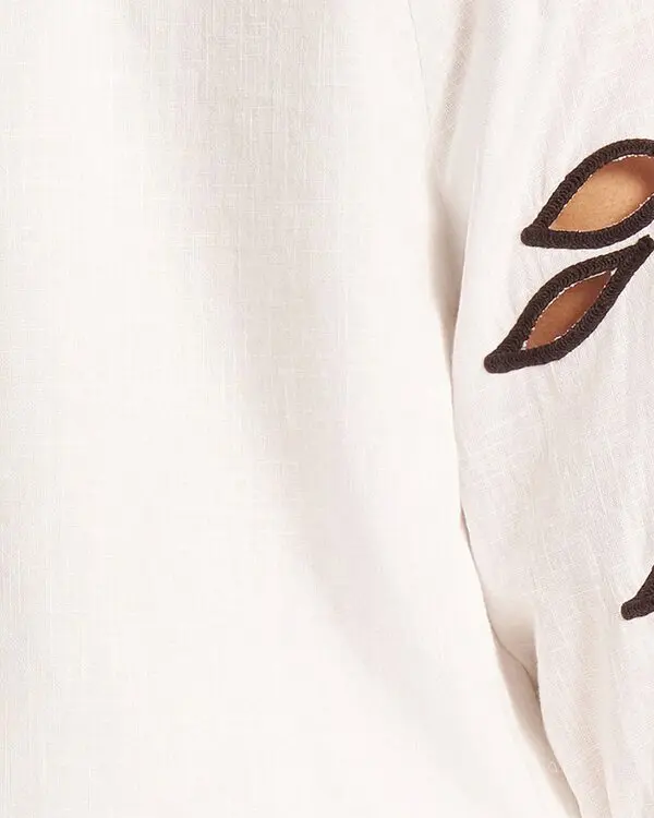 MATTY M Athena Embroidered Top