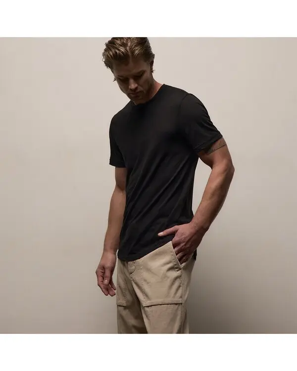 JAMES PERSE Clear Jersey Crewneck Tee - Black