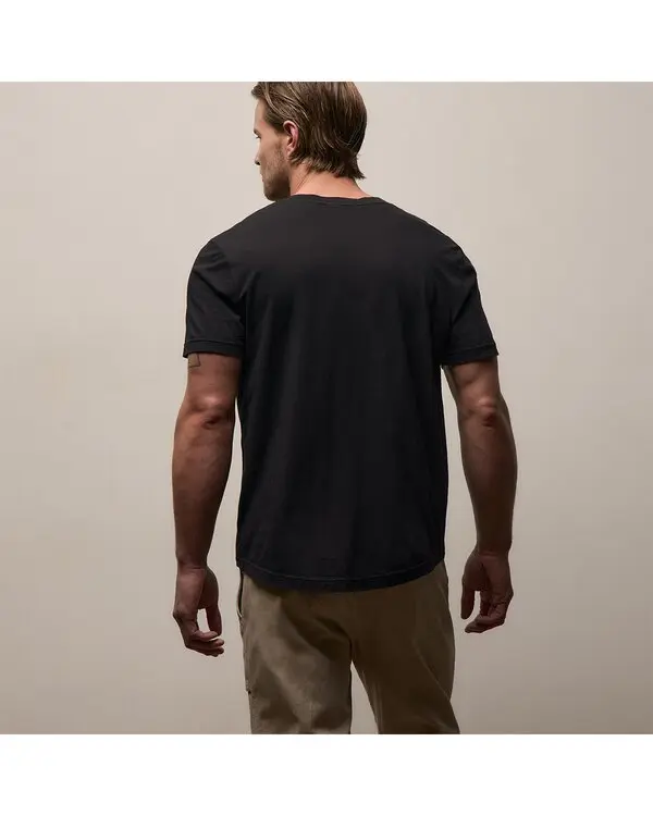 JAMES PERSE Clear Jersey V Neck Tee - Black