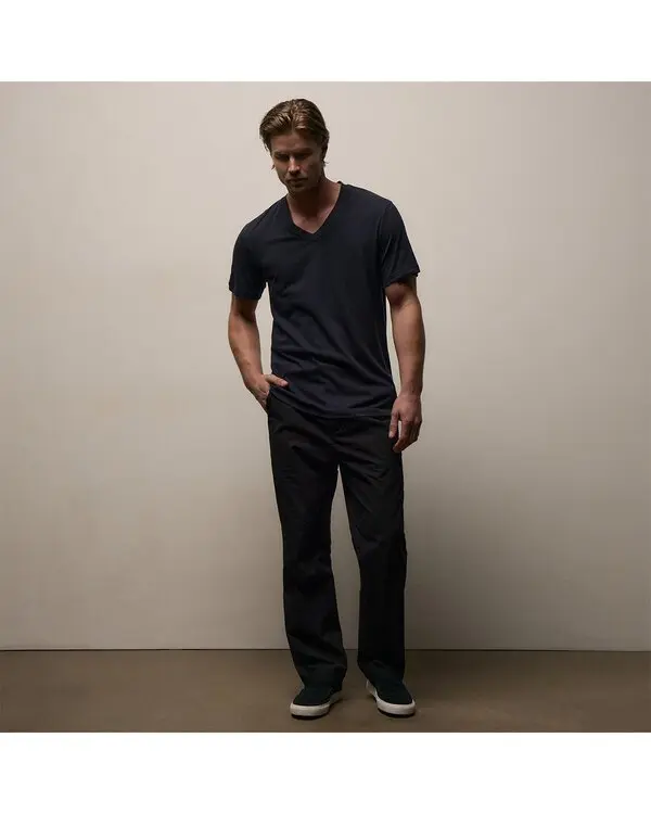 JAMES PERSE Short Sleeve V-neck - Deep