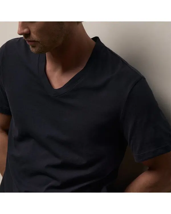 JAMES PERSE Short Sleeve V-neck - Deep