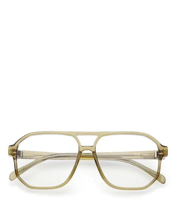 FREYRS EYEWEAR Billie Aviator Blue Light Reading Glasses - Olive