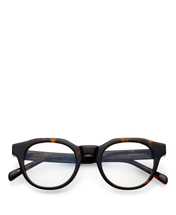 FREYRS EYEWEAR Cameron Round Blue Light Reading Glasses - Tortoise