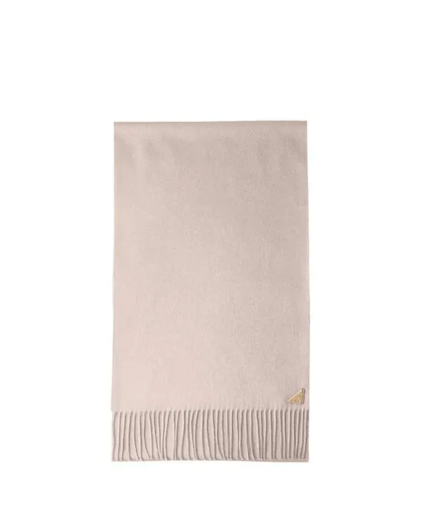 Prada Silk And Cashmere Scarf - Powder