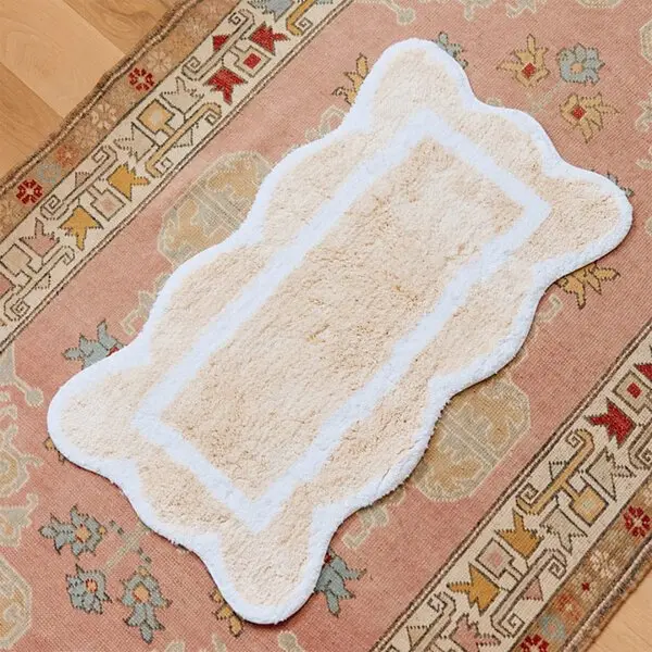 WEEZIE Scallop Bath Rug - Dune