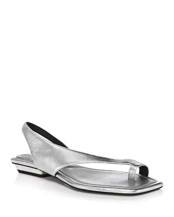 Rag & Bone Liv Slingback Sandals - Silver