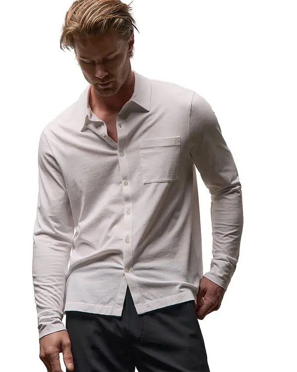 JAMES PERSE Clean Finish Jersey Shirt - White