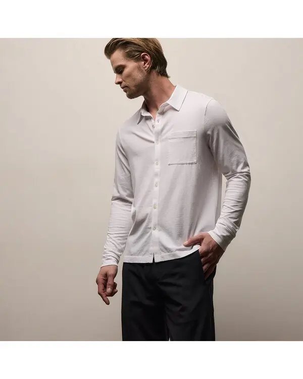 JAMES PERSE Clean Finish Jersey Shirt - White