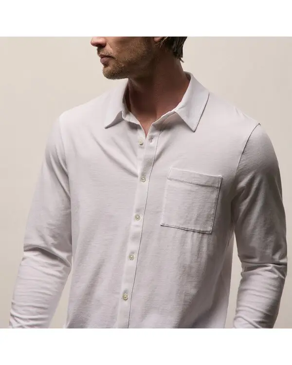 JAMES PERSE Clean Finish Jersey Shirt - White