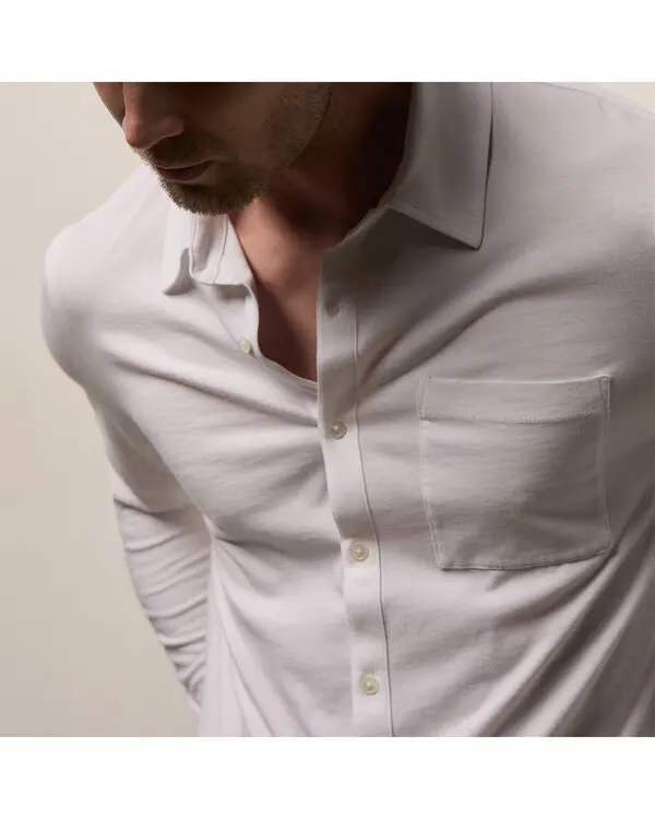 JAMES PERSE Clean Finish Jersey Shirt - White