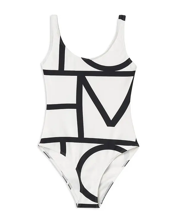 TOTEME Monogram One Piece Swimsuit - Tofu