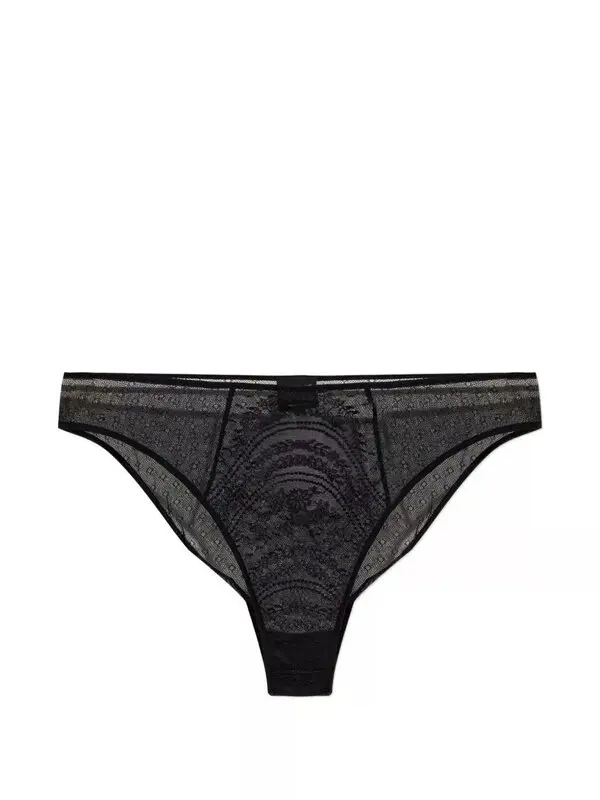 TOM FORD Lace-panelled Point D'esprit Briefs - Black