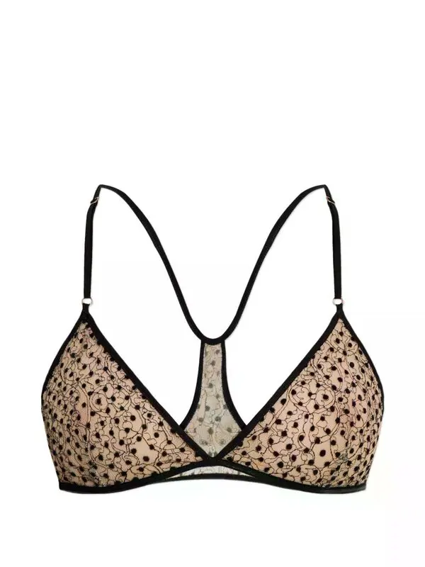 TOM FORD Polka-dot Lace-trim Bra