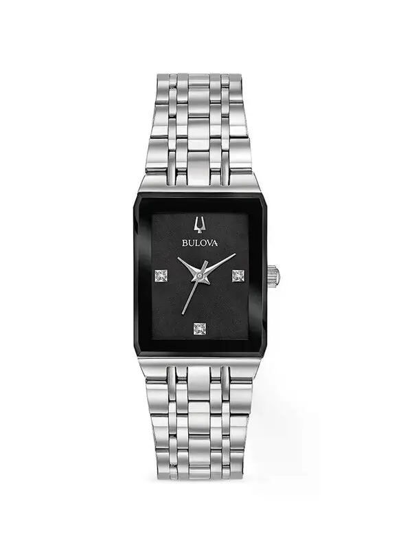 Bulova Quadra 30mm Watch - Black