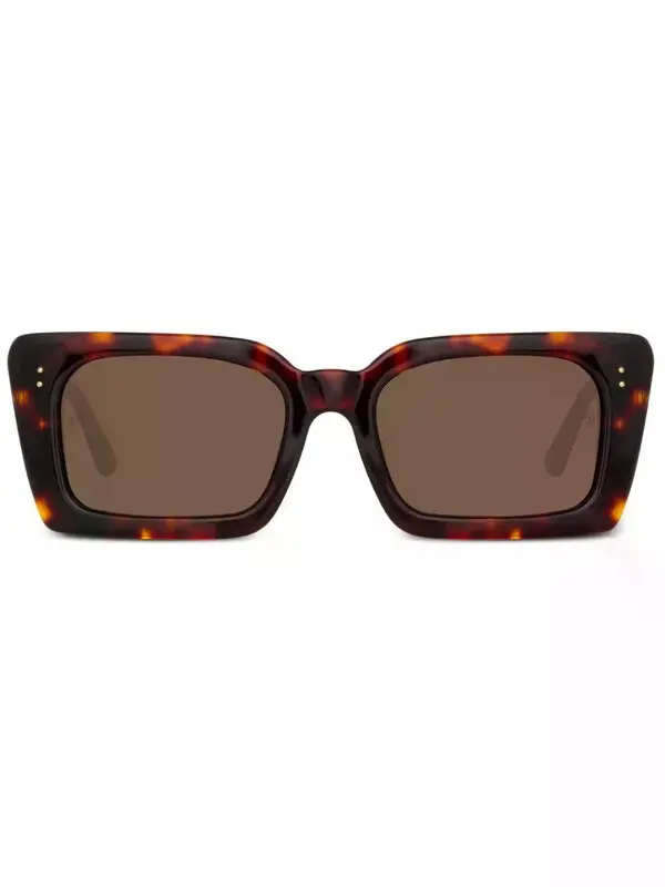 Linda Farrow Nieve Tortoiseshell-effect Sunglasses - Brown