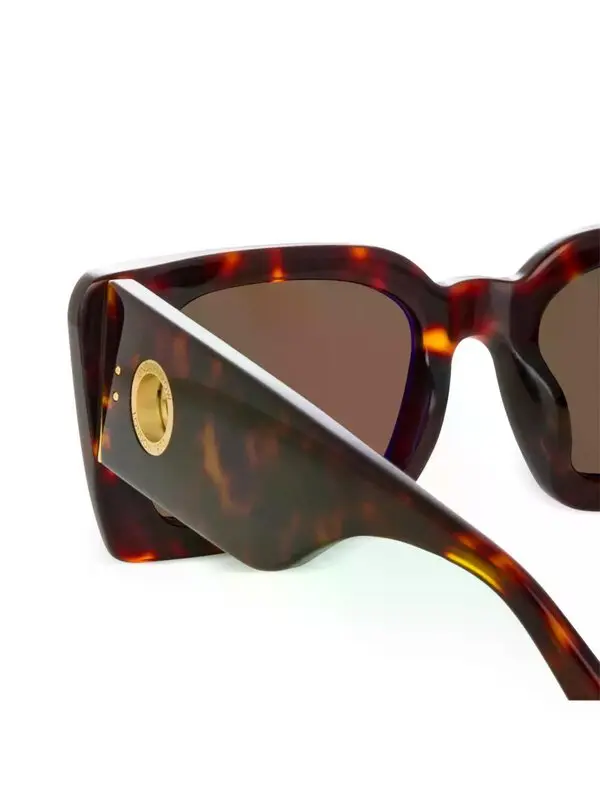 Linda Farrow Nieve Tortoiseshell-effect Sunglasses