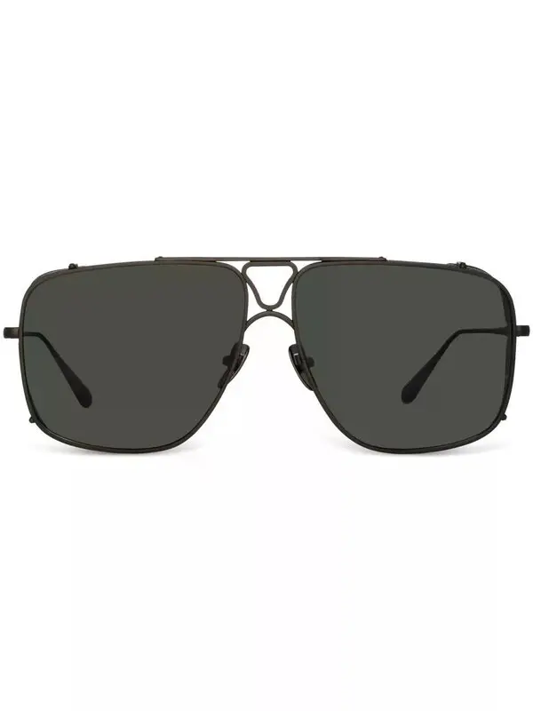 Linda Farrow Enzo Pilot-frame Sunglasses - Black