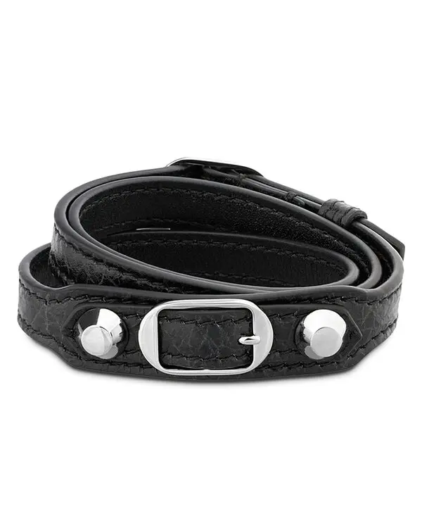 Balenciaga City Triple Bracelet - Black