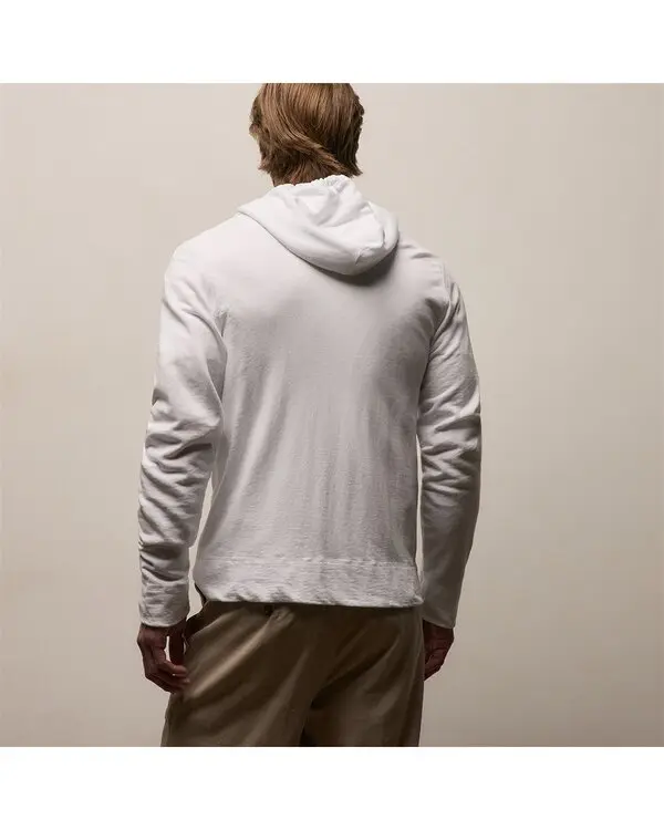 JAMES PERSE Vintage French Zip Up Hoodie - White