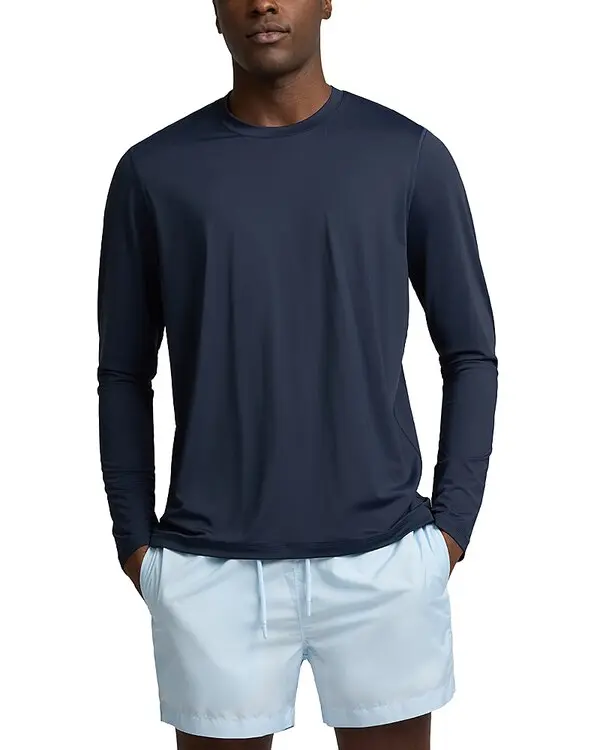Onia Stretch Nylon Long Sleeve Rash Guard - Midnight