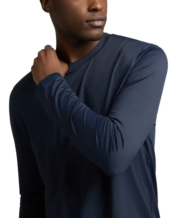 Onia Stretch Nylon Long Sleeve Rash Guard - Midnight