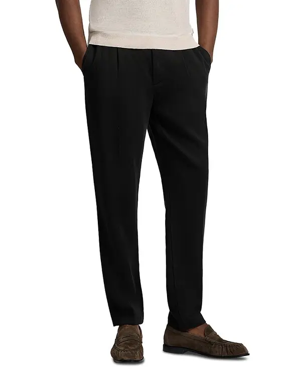 Onia Lyocell Pleated Trousers - Black