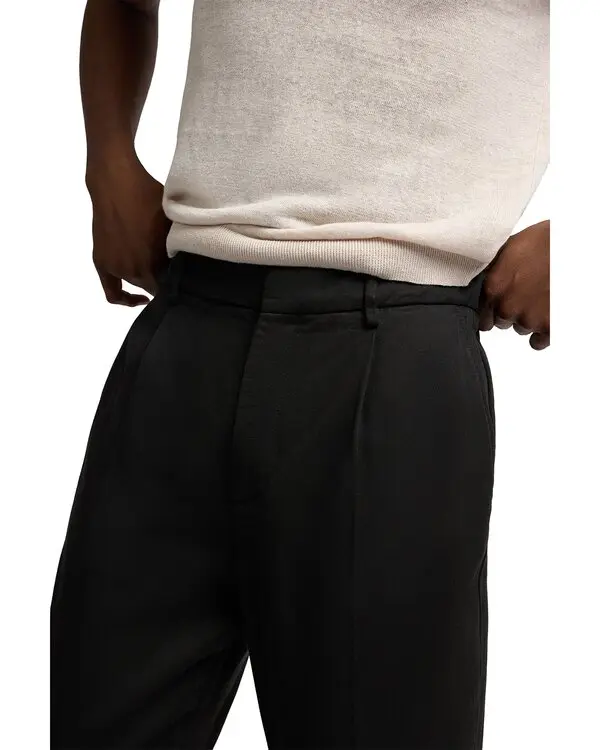 Onia Lyocell Pleated Trousers - Black