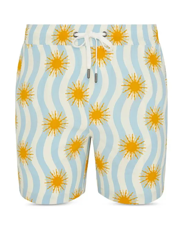 Onia Charles 5" Swim Trunks - Light Blue Multi