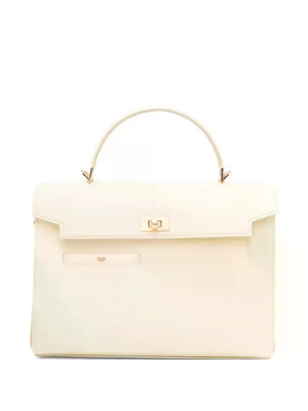 ANYA HINDMARCH Twist-lock Top-handle Tote Bag - Neutrals