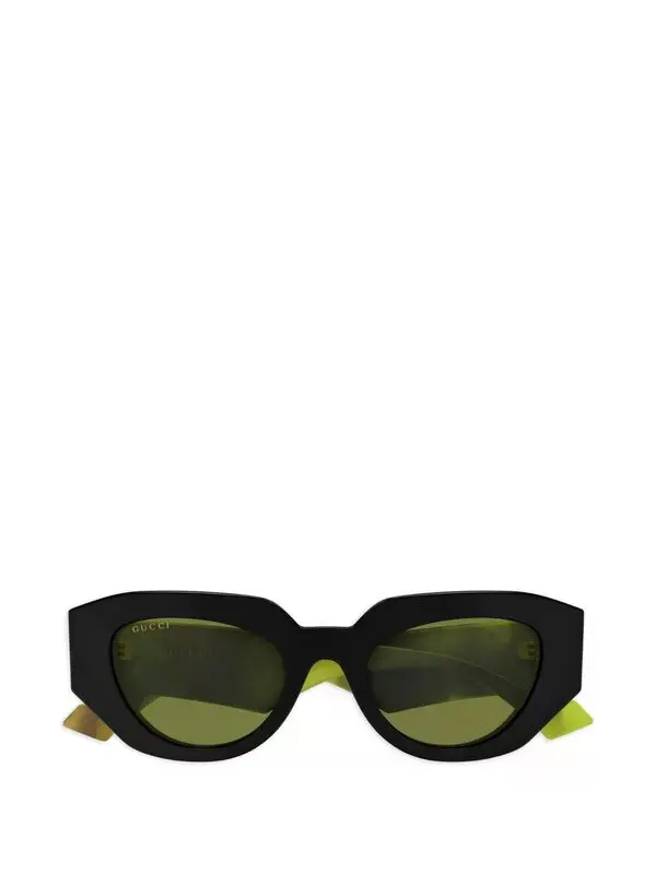 Gucci Geometric Frame Sunglasses - Black