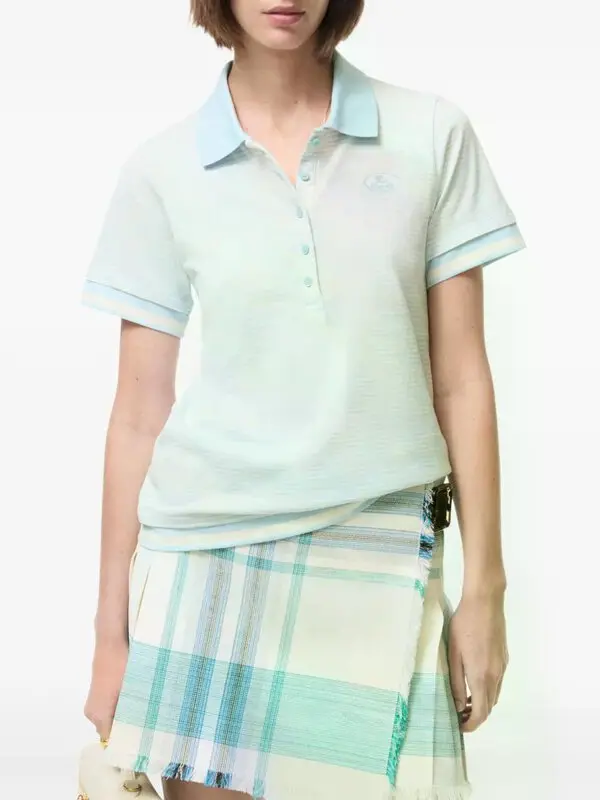 Burberry Striped Cotton Polo Shirt