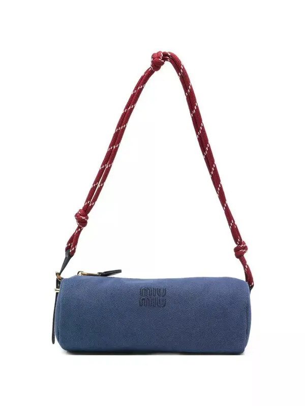Miu Miu Gabardine Shoulder Bag - Blue