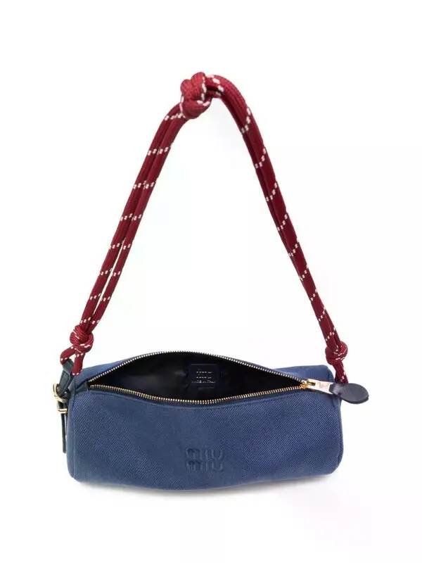 Miu Miu Gabardine Shoulder Bag - Blue