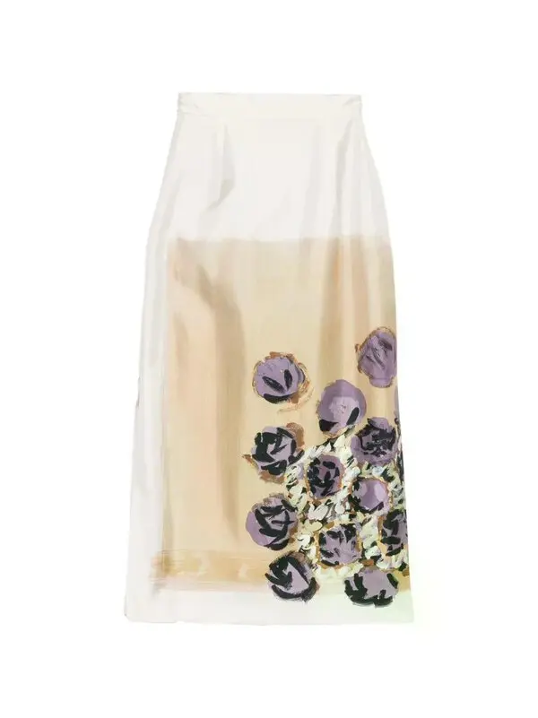 Antonio Marras Floral Print Pencil Skirt