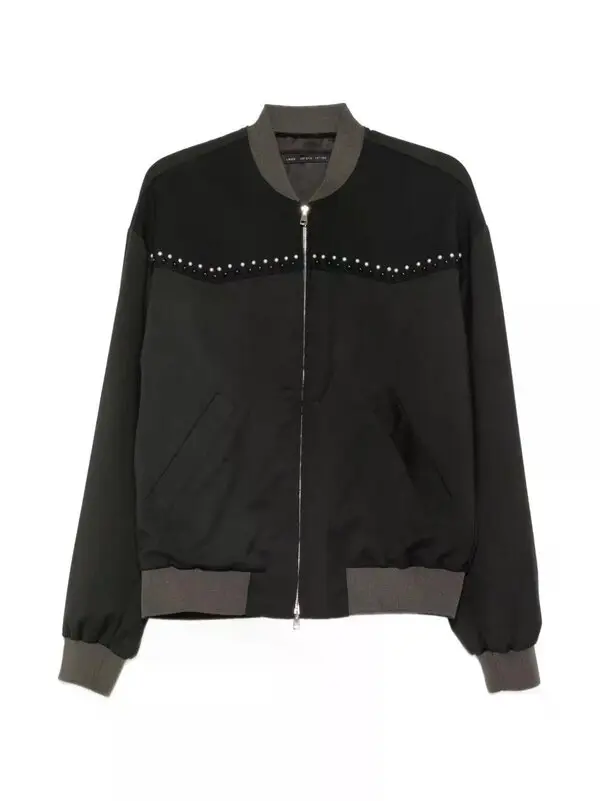 LOW BRAND Bead-embellished Bomber Jacket