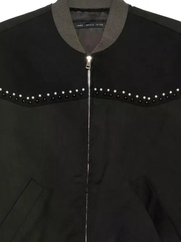LOW BRAND Bead-embellished Bomber Jacket