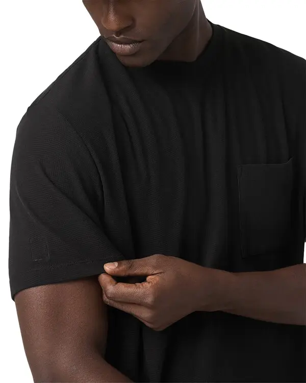 Vuori Short Sleeve Micro Waffle Tee - Black