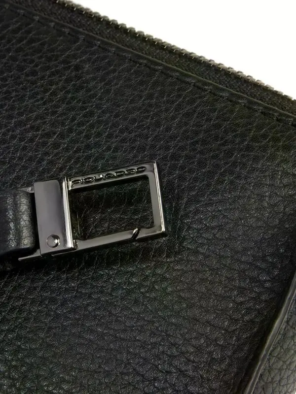 PIQUADRO Grained Leather Clutch Bag