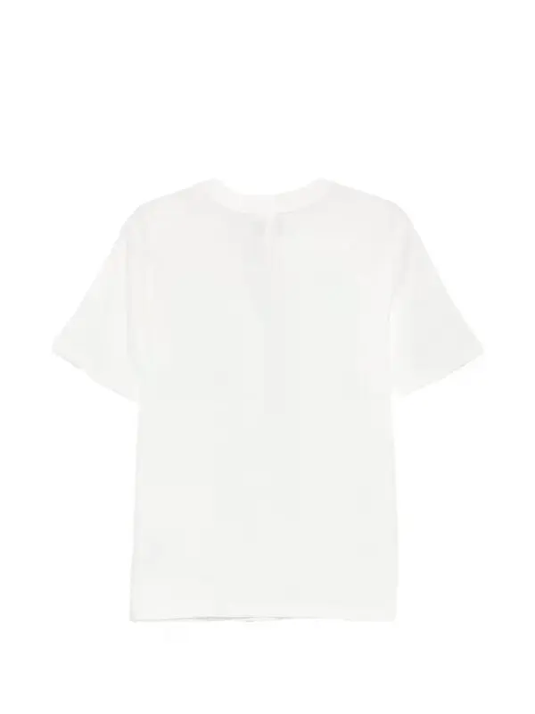 EVISU Logo-embroidered Seagull T-shirt - White