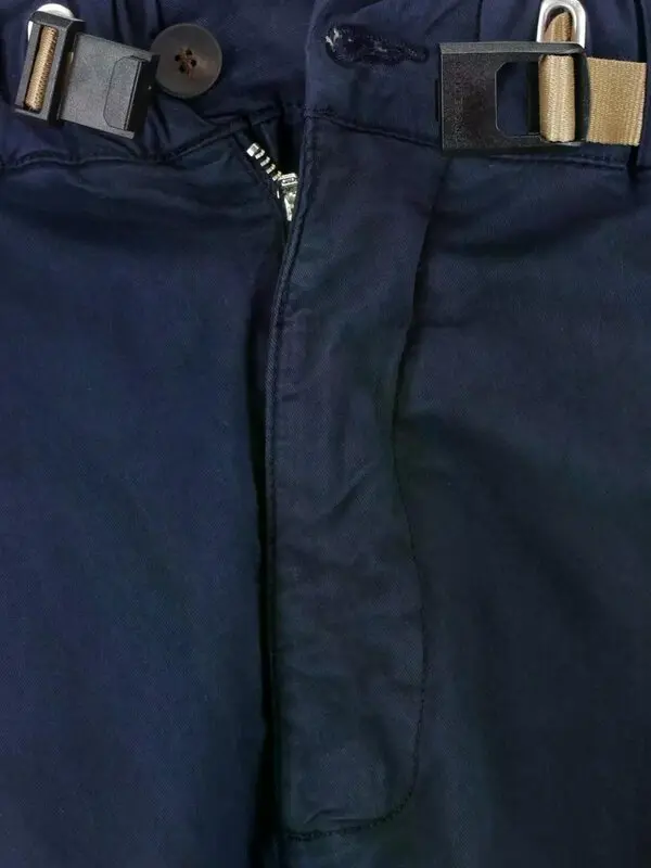 WHITE SAND Belted Pleated Trousers