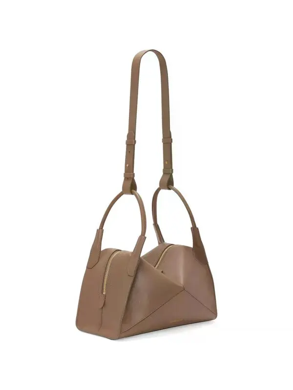 Victoria Beckham Plié Leather Shoulder Bag