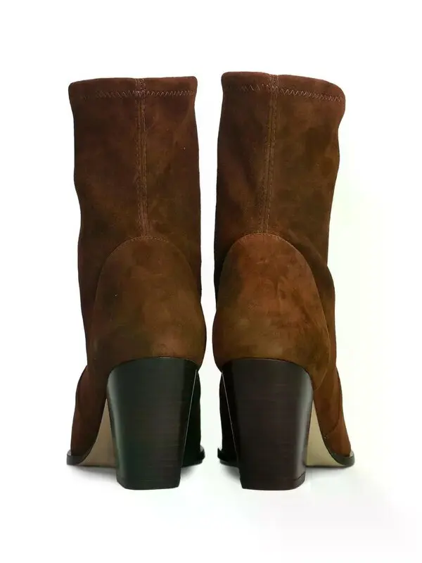STUART WEITZMAN Pointed-toe Suede Boots