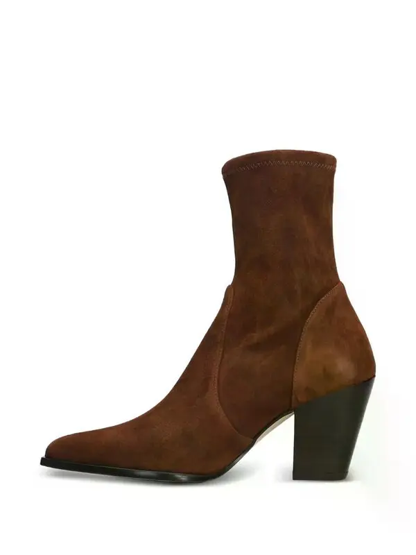 STUART WEITZMAN Pointed-toe Suede Boots