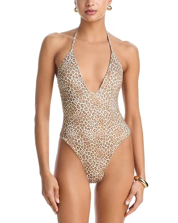 Ramy Brook Electra Leopard One Piece Swimsuit - Light Leopard