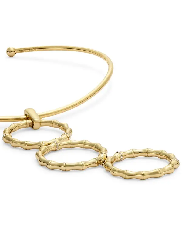 Ramy Brook Chiara Multi Ring Pendant Choker Necklace