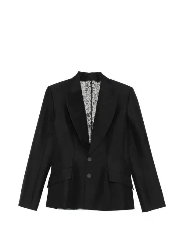 QUETSCHE Lace-panelled Blazer