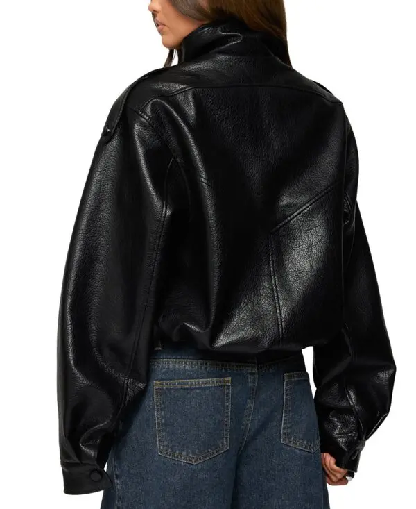 EDIKTED Jaicee High Neck Oversized Jacket