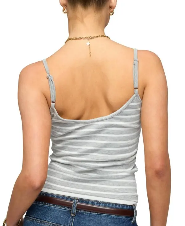 EDIKTED Layered Contrast Striped Tank Top