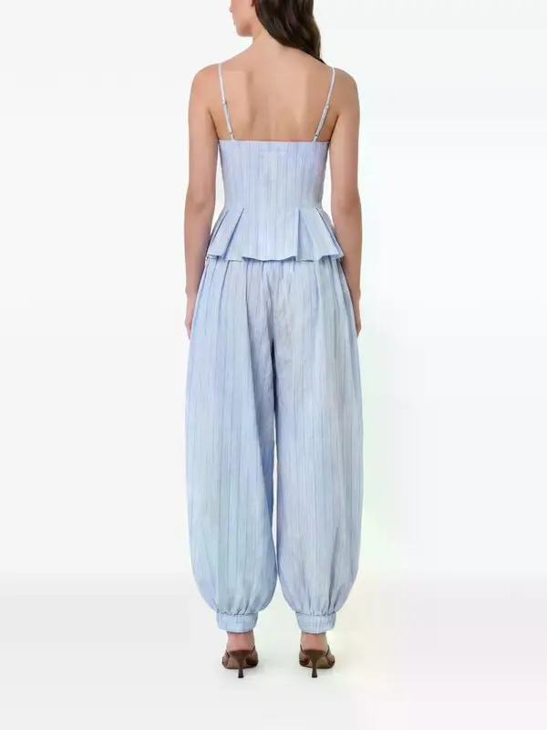 NICHOLAS Staci Spaghetti-strap Peplum Top