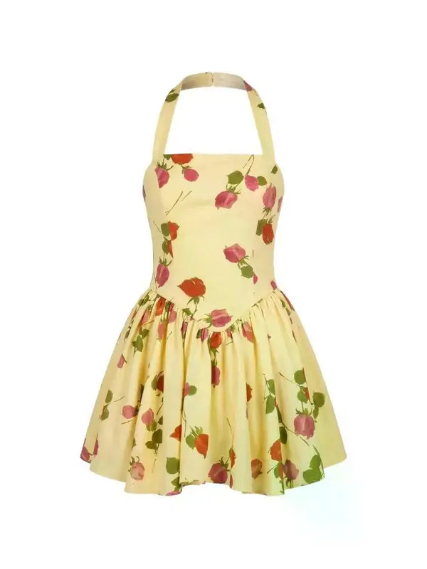 NICHOLAS Amalie Floral-print Halterneck Dress